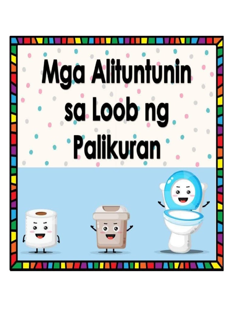 Mga Alituntunin Sa Loob NG Palikuran | PDF