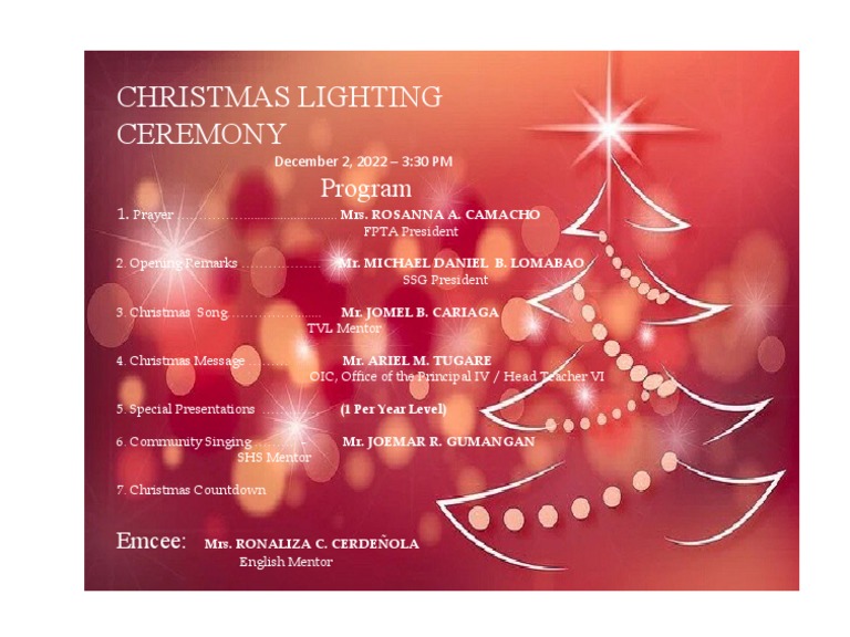 Christmas Program | PDF