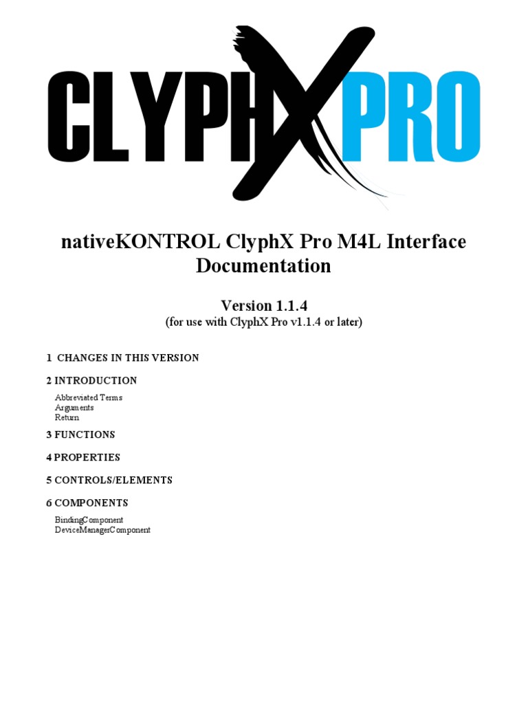 ClyphX Pro M4L - Interface Documentation | Download Free PDF | Parameter (Computer Programming ...