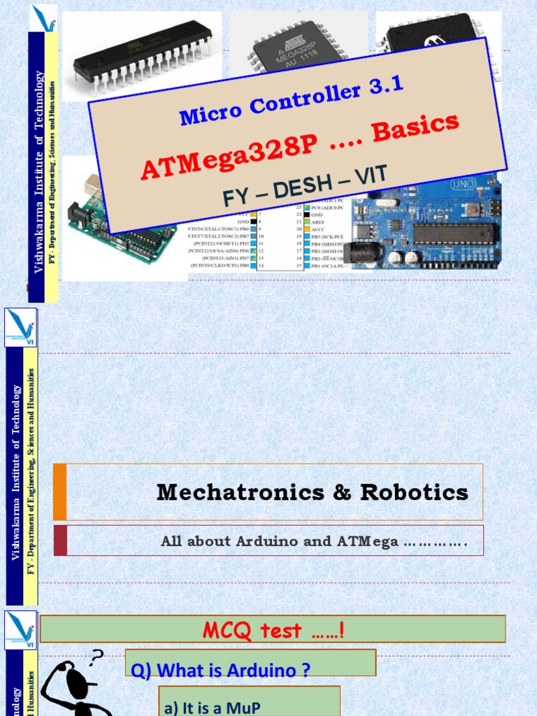 3.1 - Basics of Microcontroller Atmega328P | PDF | Arduino | Computer Hardware
