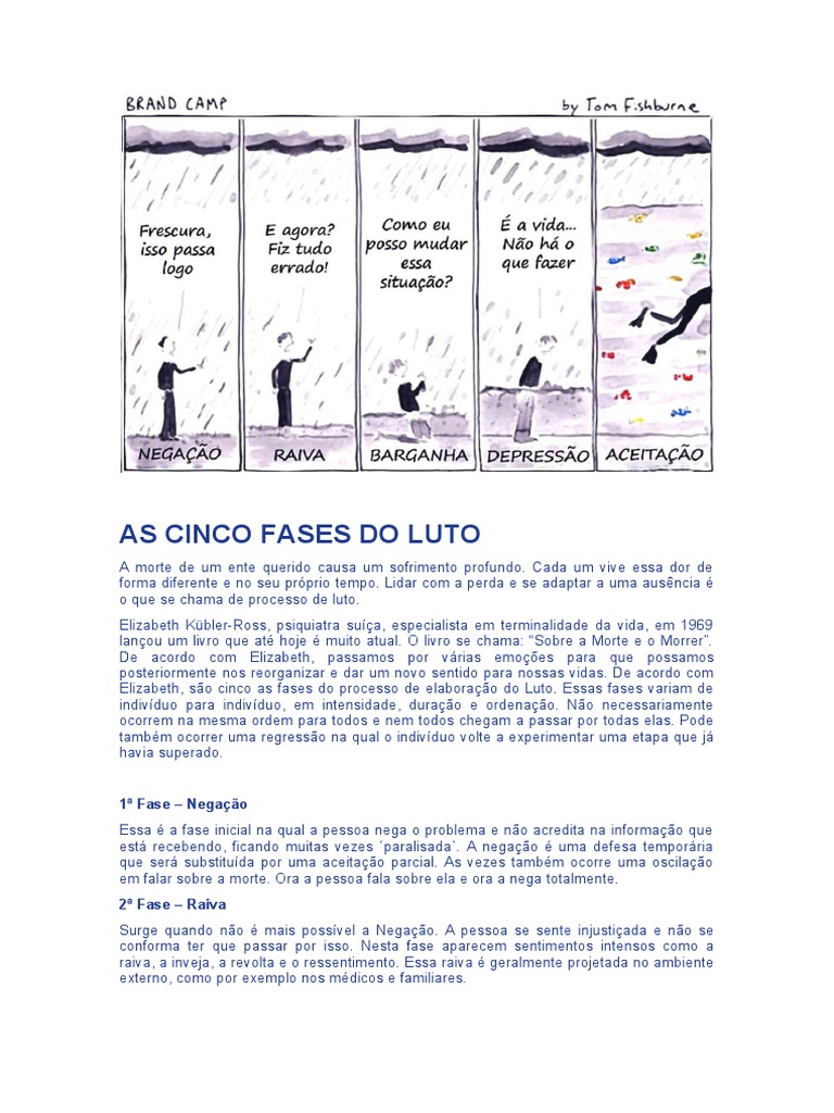 As Cinco Fases Do Luto | PDF