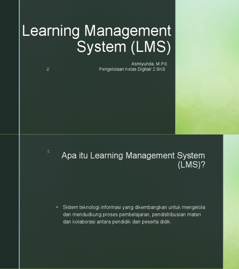 PPT. Learning Management System (LMS) | PDF