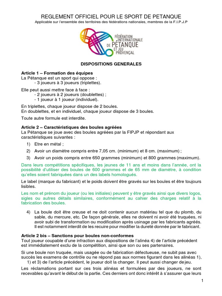 reglement-ffpjp-2021-2022 | PDF