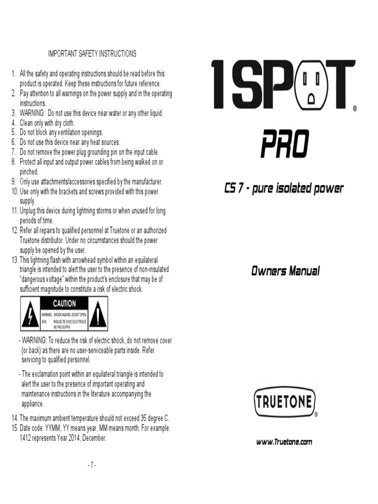 CS7 User Manual v11 | PDF