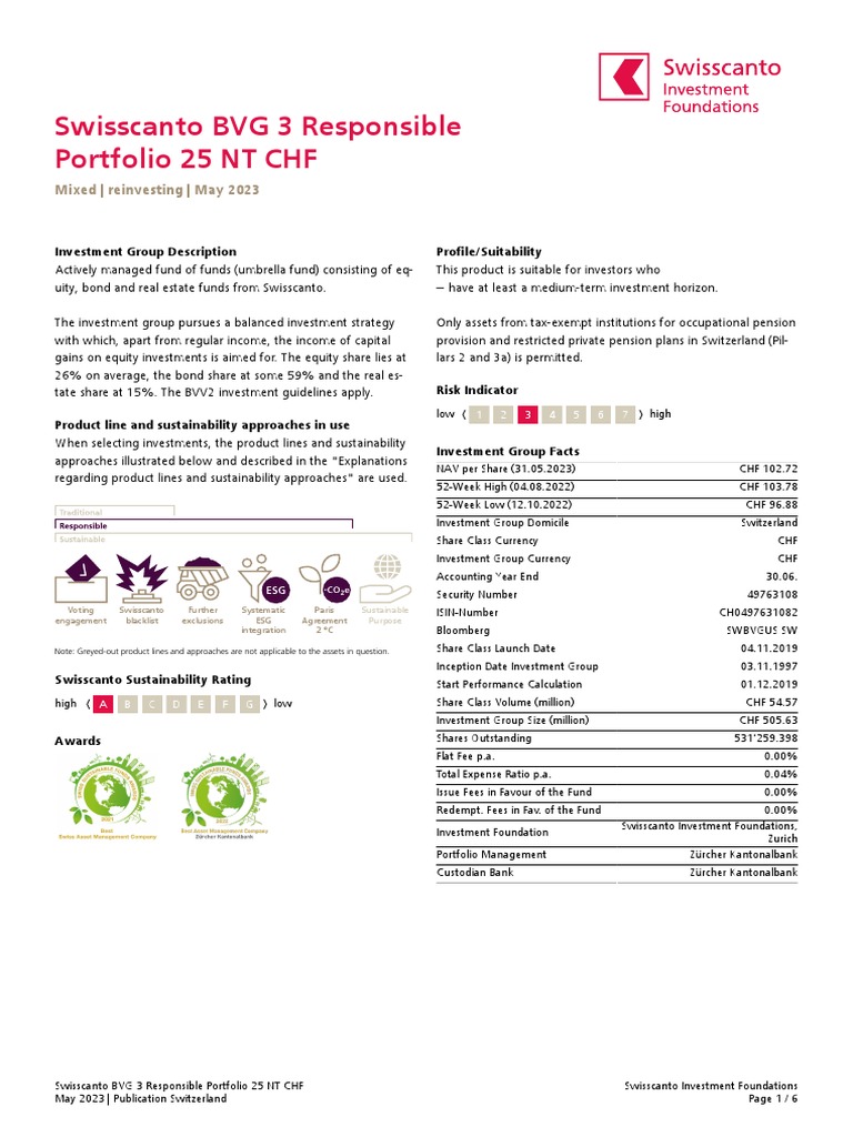 FSD CH0497631082 SWC CH en | PDF | Investing | Bond Duration