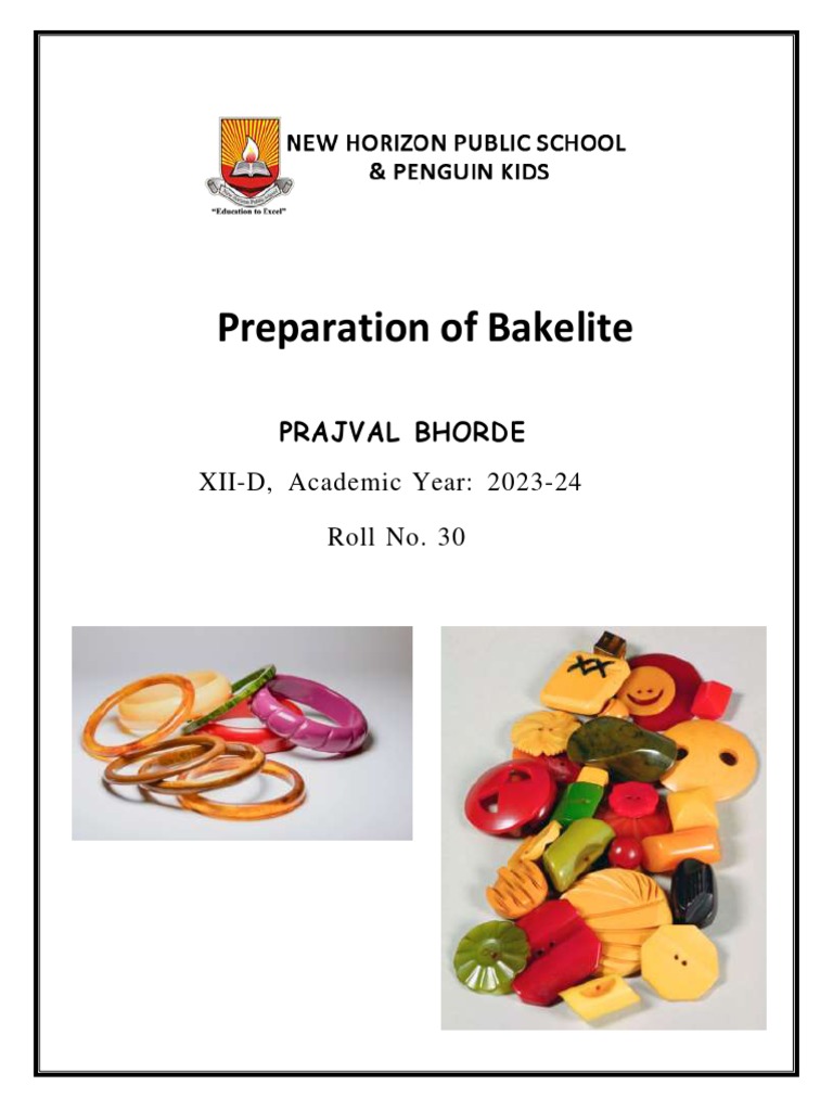Preparation of Bakelite PDF | PDF | Formaldehyde | Chemical Compounds