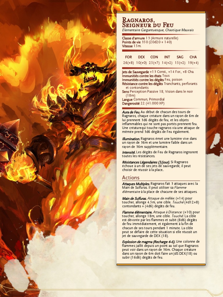 Ragnaros DND Format | PDF