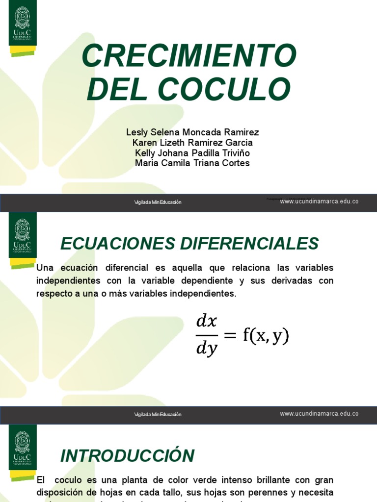 Crecimiento Coculo | PDF