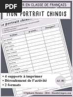 Exemples de Portrait Chinois à Imprimer | PDF