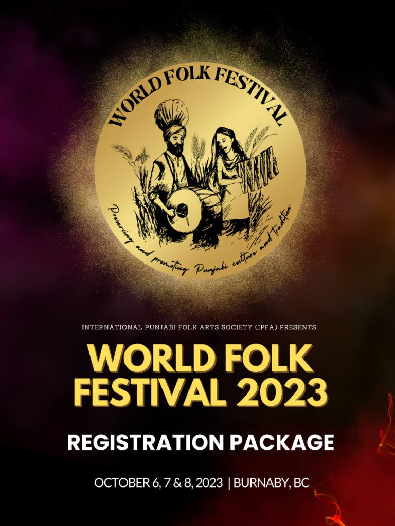 World Folk Festival - Registration Package | PDF