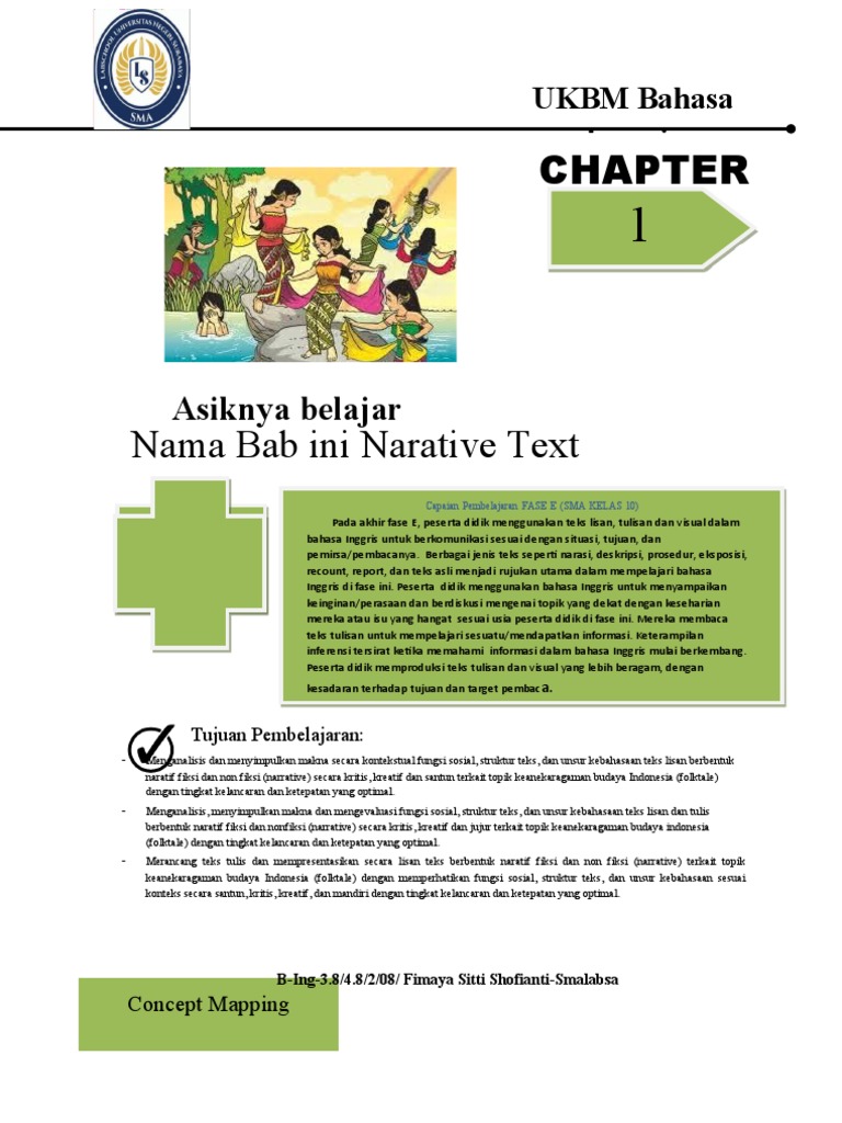 Ukbm 3.8 Narrative Text | PDF