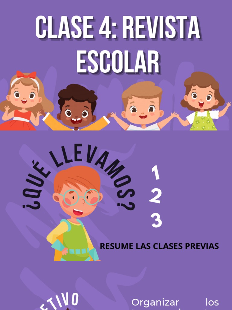 SESIÓN 4: Revista Escolar | PDF