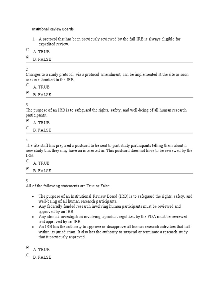 Institional Review Boards | PDF