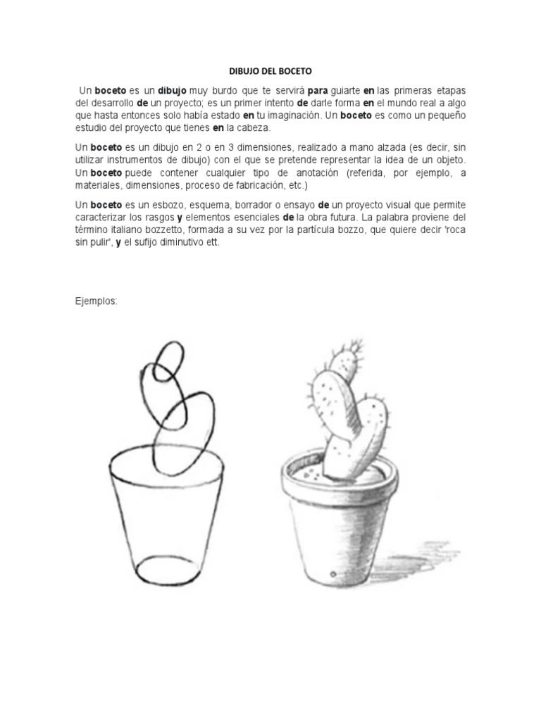 Dibujo Del Boceto | PDF