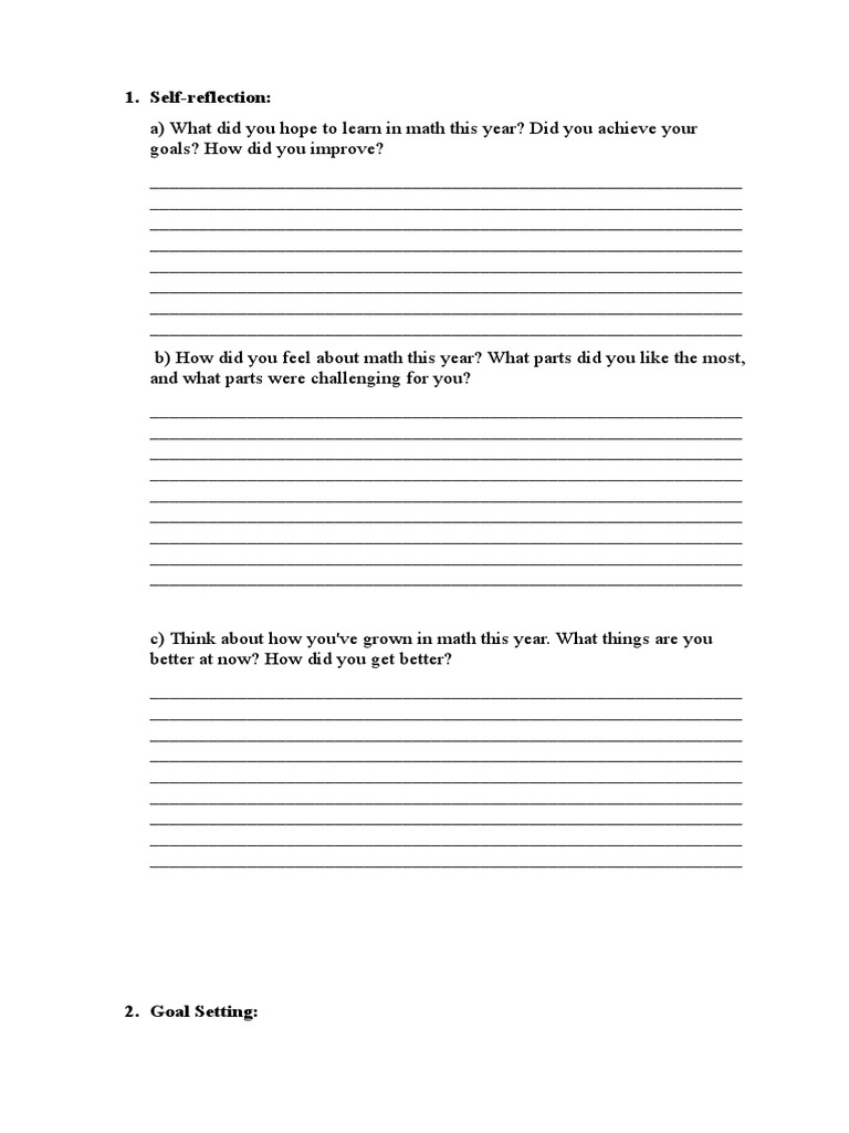 Portfolio In Math Pdf Teachers Mathematics