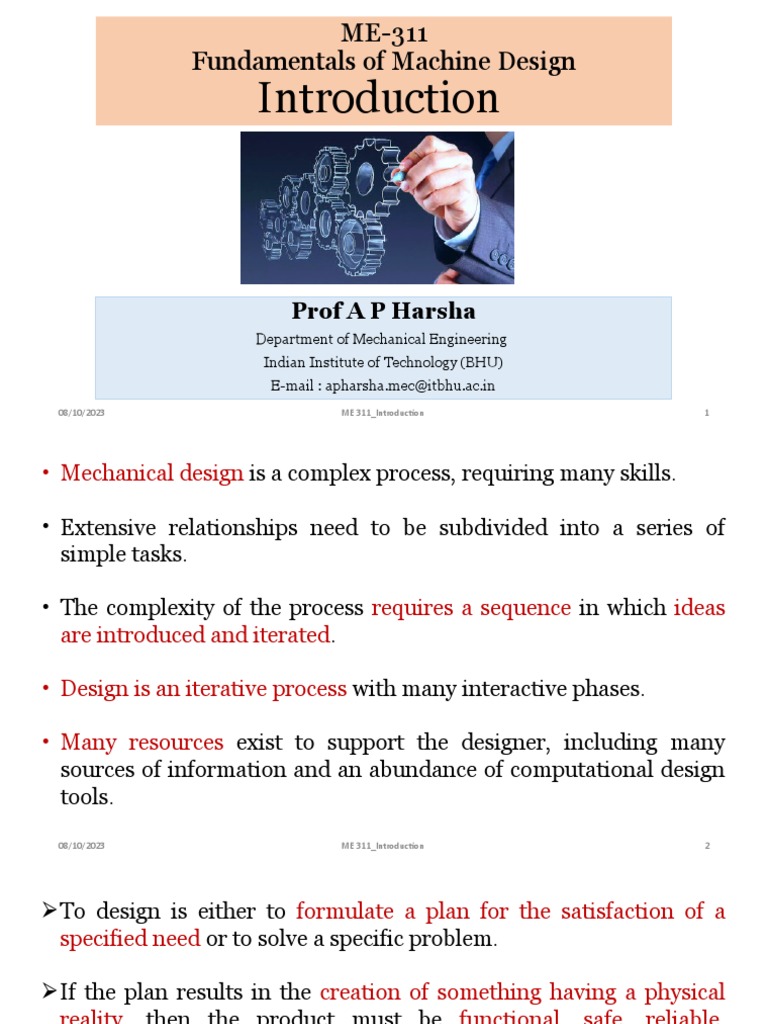 ME-311 Introdcution | PDF | Mechanical Engineering | Engineering