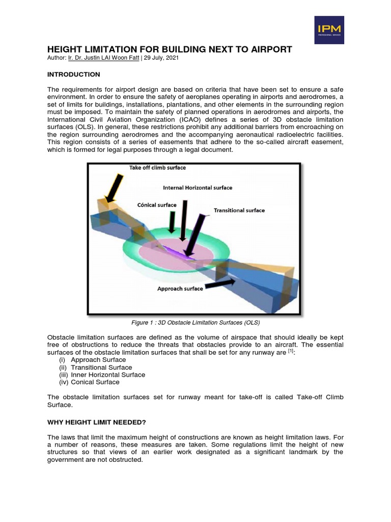 Height Limitation For Building Next To Airport | PDF | Airport | Aerodrome