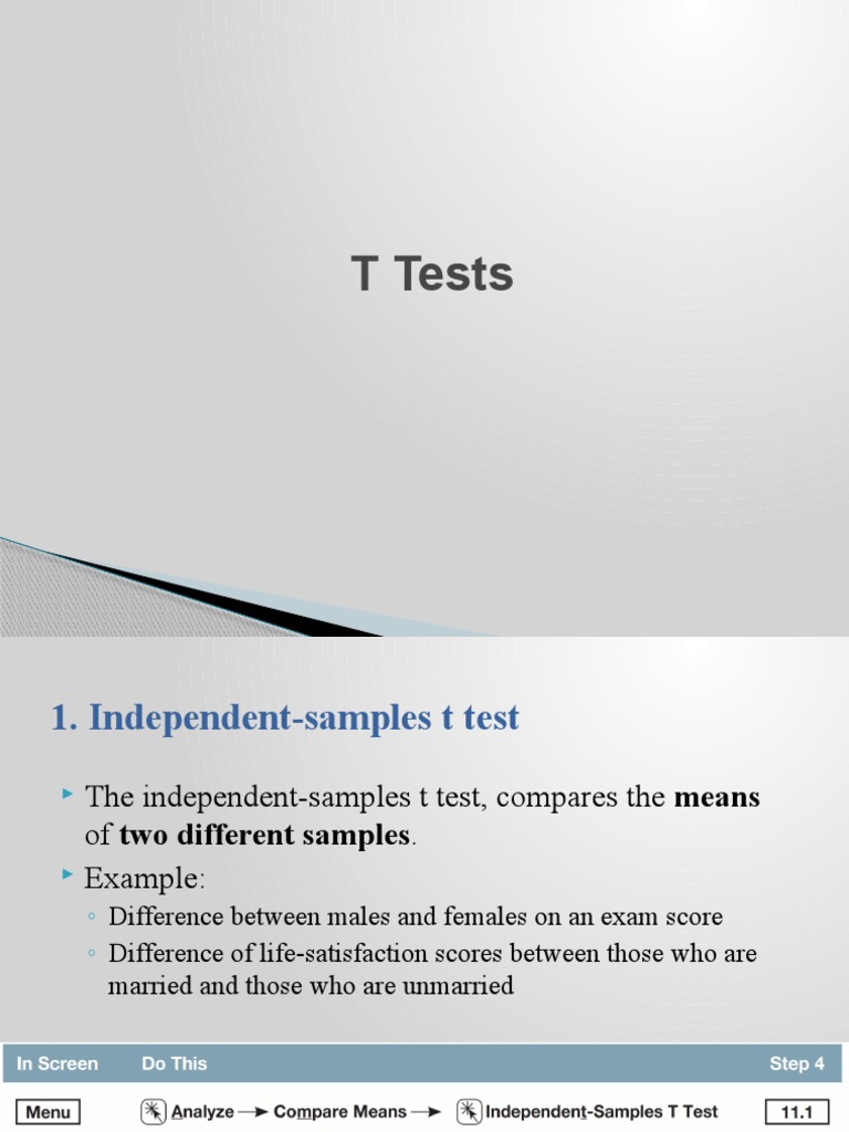 T Test | PDF