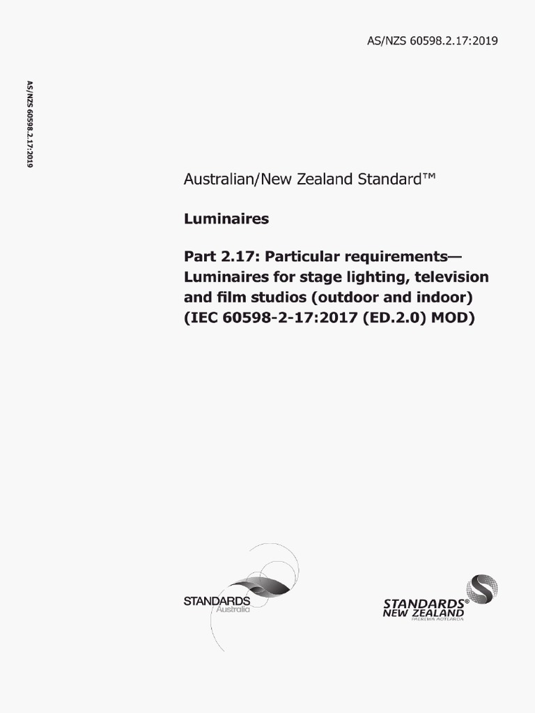 As NZS 60598.2.17-2019 | PDF