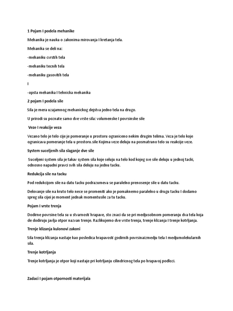 Mehanika | PDF