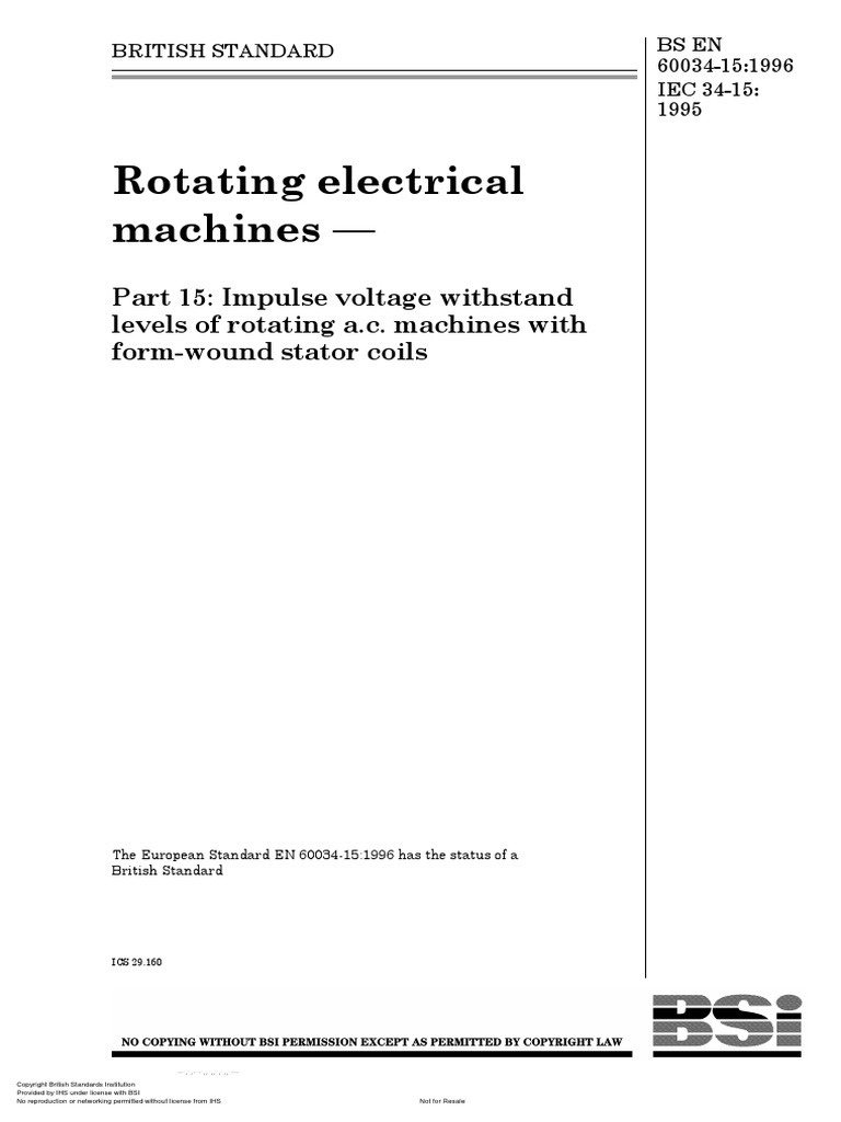 Rotating Electrical Machines | PDF