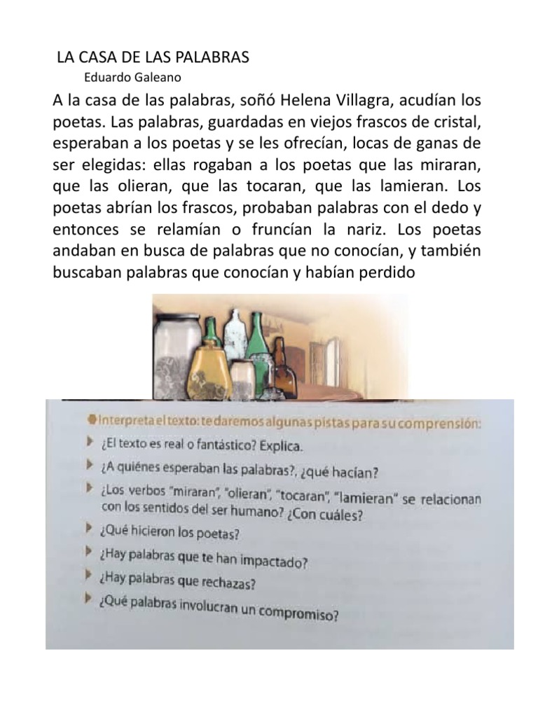 La Casa de Las Palabras | PDF