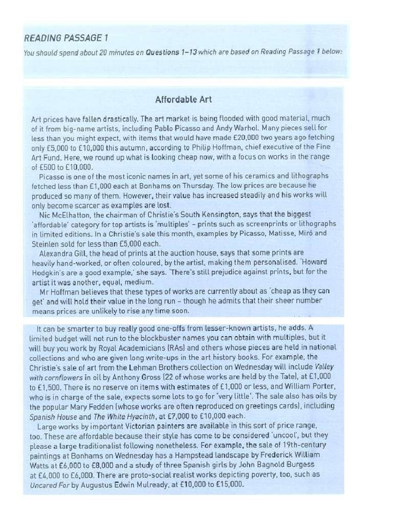 Reading Passage 1 | PDF