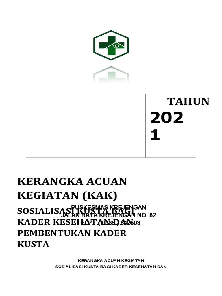 Kak Sosialisasi Kusta Bagi Kader Kesehatan TH 2021 | PDF | Pengembangan Diri