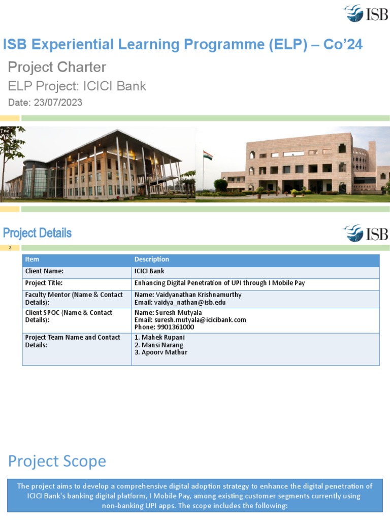 ELP_Project Charter_Co'2024 (1) | PDF