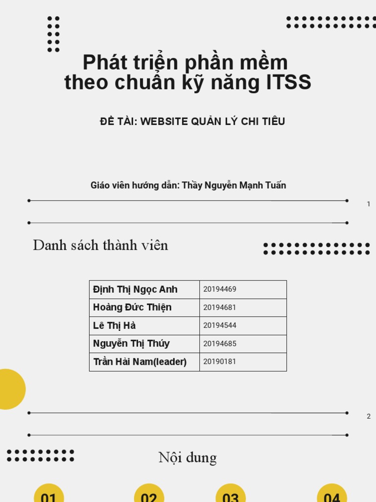 FinalReport ITSS Gr08 | PDF