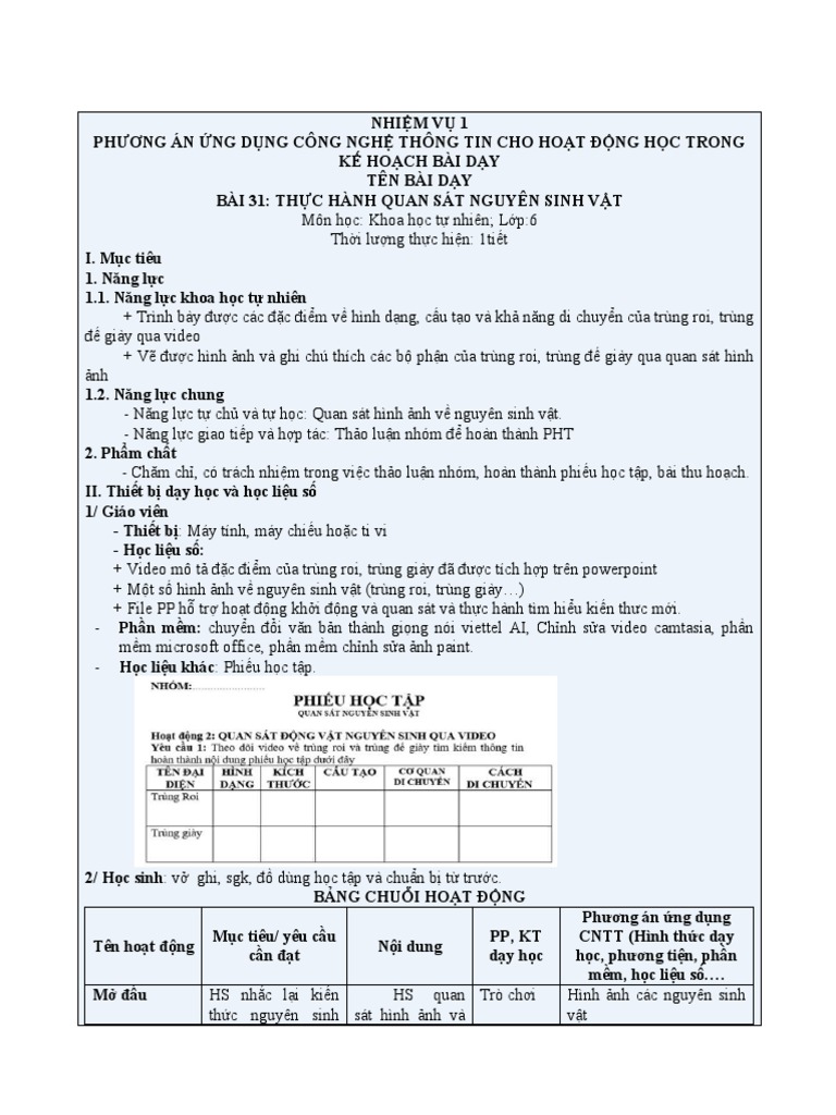 Bai Tap Cuoi Khoa Module 9 Mon KHTN Thcs | PDF