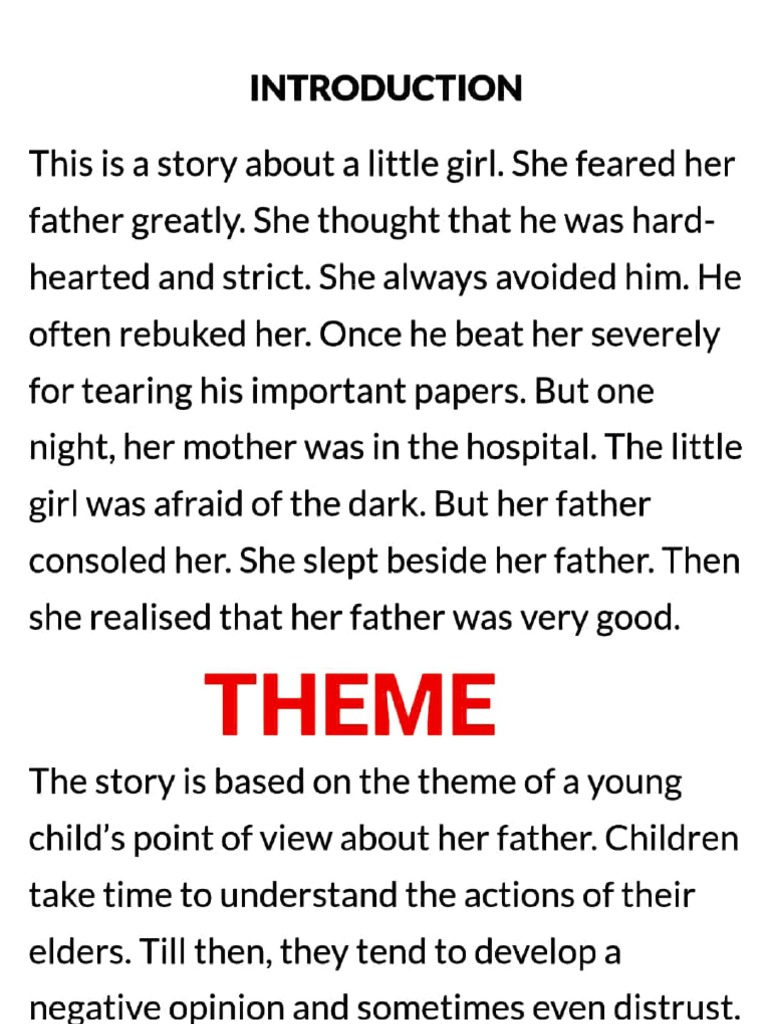 English CH - The Little Girl | PDF