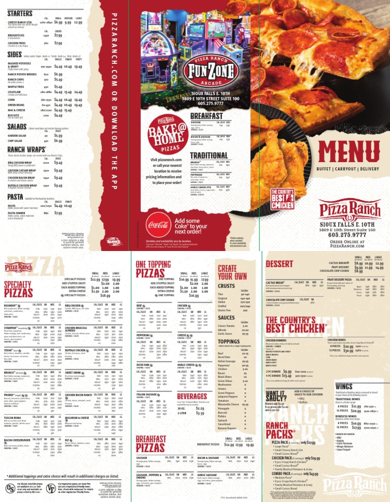 Fun Zone Menu | PDF | Pizza | Sausage