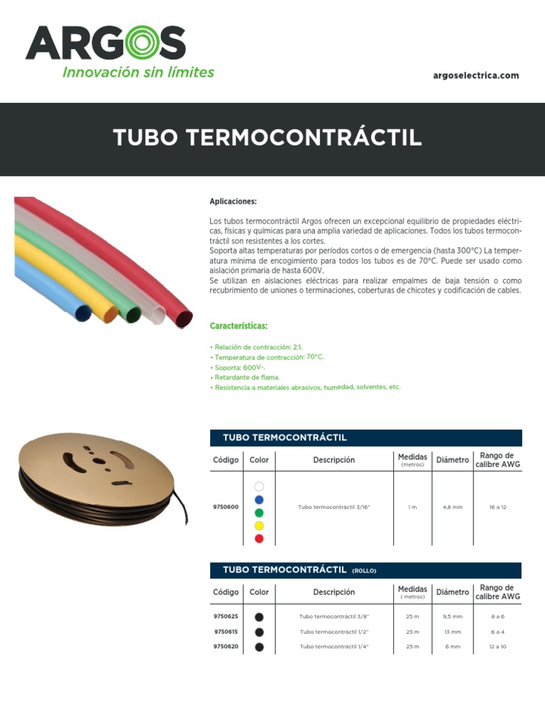 Tubo Termocontractil | PDF