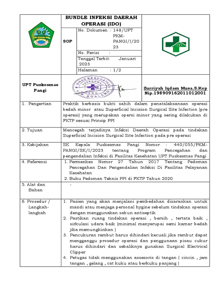 Sop Bundle Ido | PDF