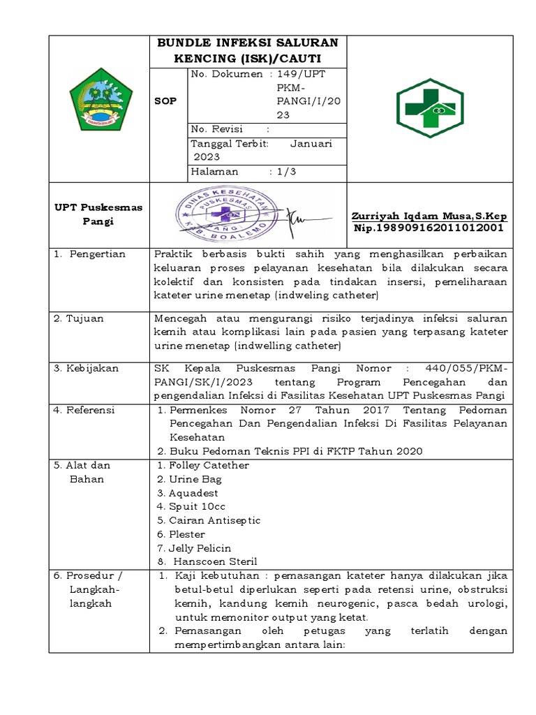 Sop Bundle Isk | PDF