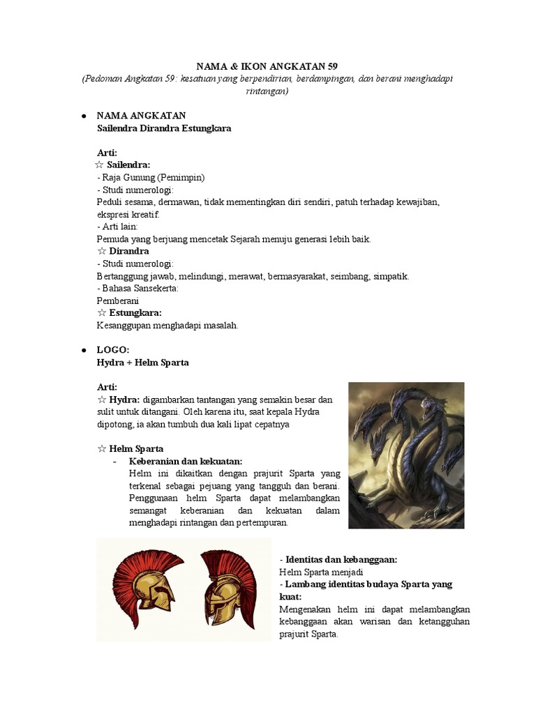 Nama Dan Logo Angkatan 59 | PDF