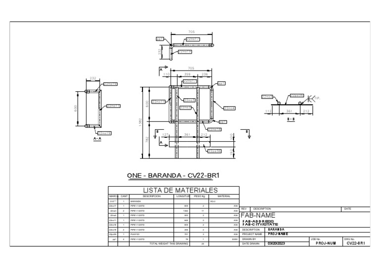 Cv22 Br1 Baranda Model | PDF
