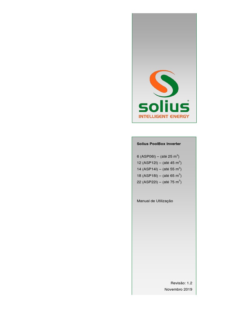 Manual de Utilização Solius PoolBox | PDF | Ar condicionado | Química ...