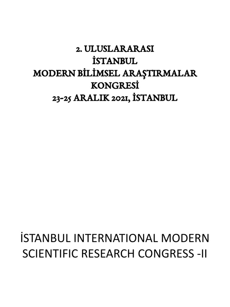 Kongre Sunum | PDF