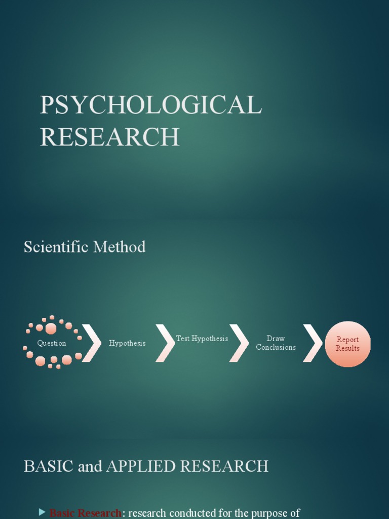 Psychological Research | PDF | Experiment | Hypothesis