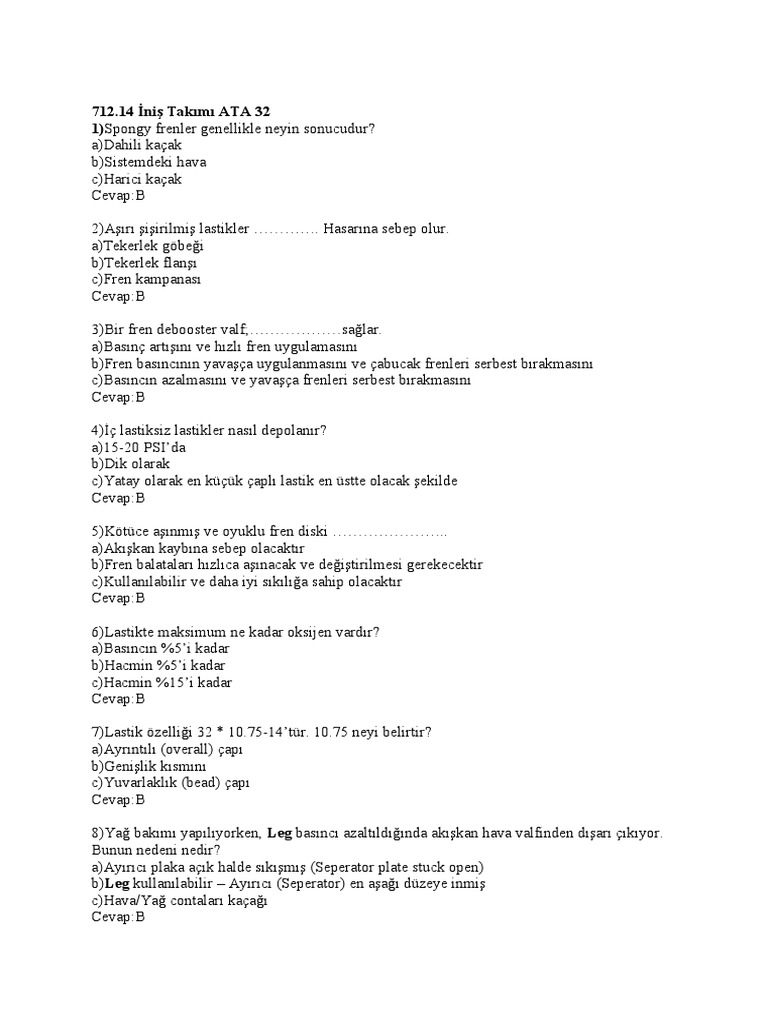 12.14 İniş Takımı ATA 32 | PDF