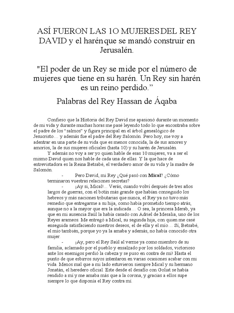 Betsabé | PDF | David | Amor