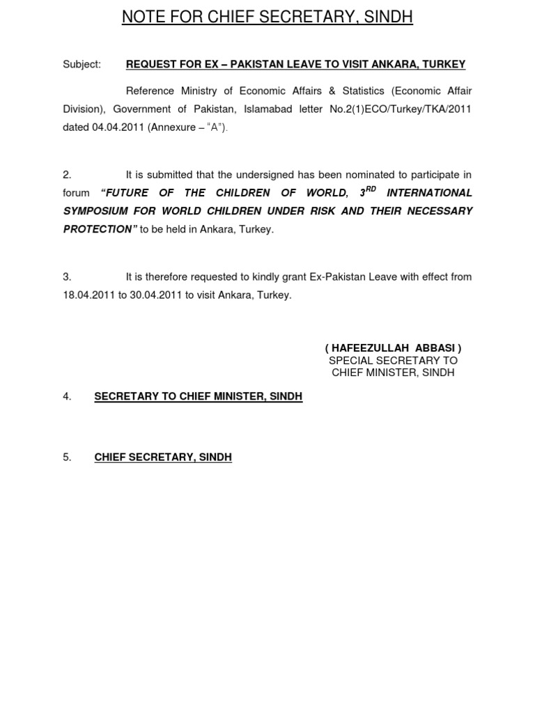 Ex Pakistan Leave | PDF | Government