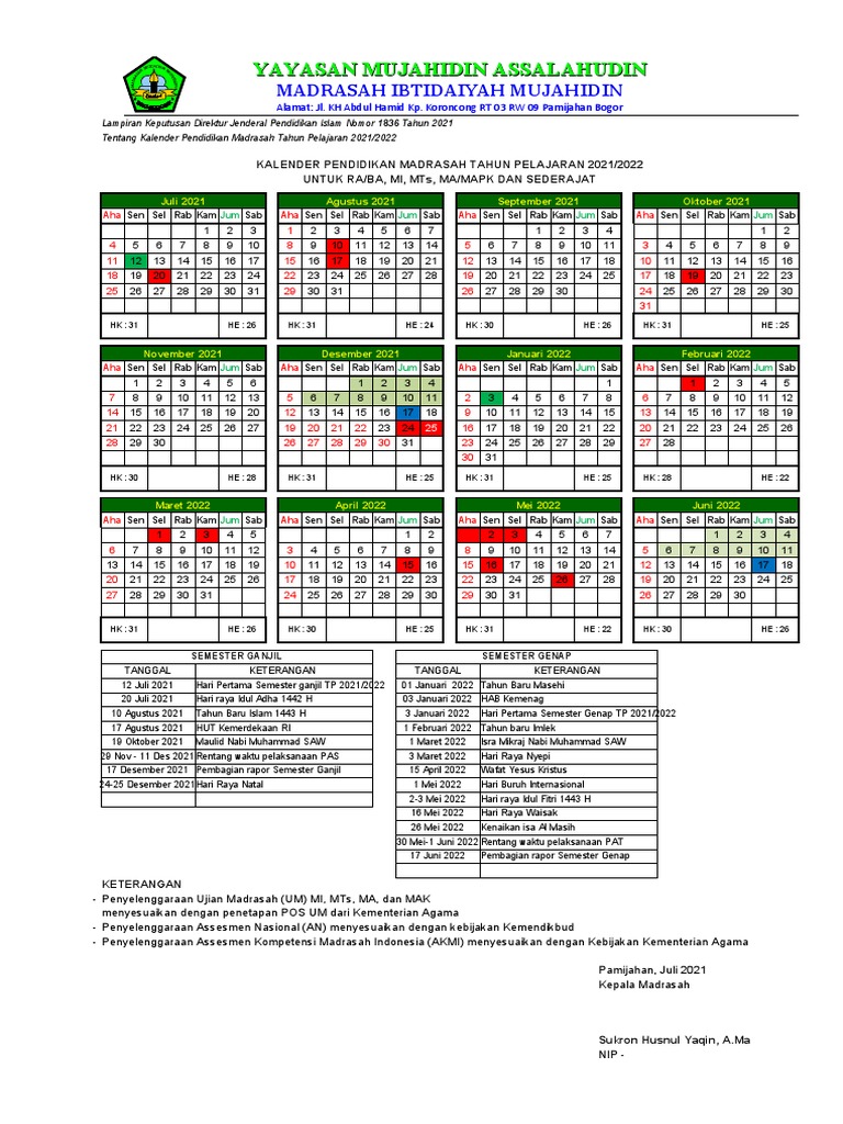 1 Kaldik Pendis 2021-2022 | PDF