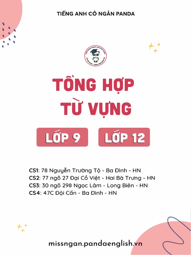 T NG H P T V NG Lớp 9 & L P 12 - Panda English Class | PDF