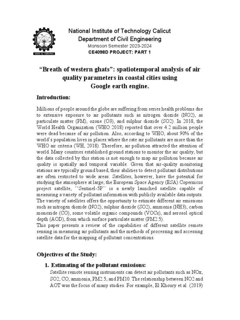 Project 1 Proposal | PDF | Air Pollution | Particulates