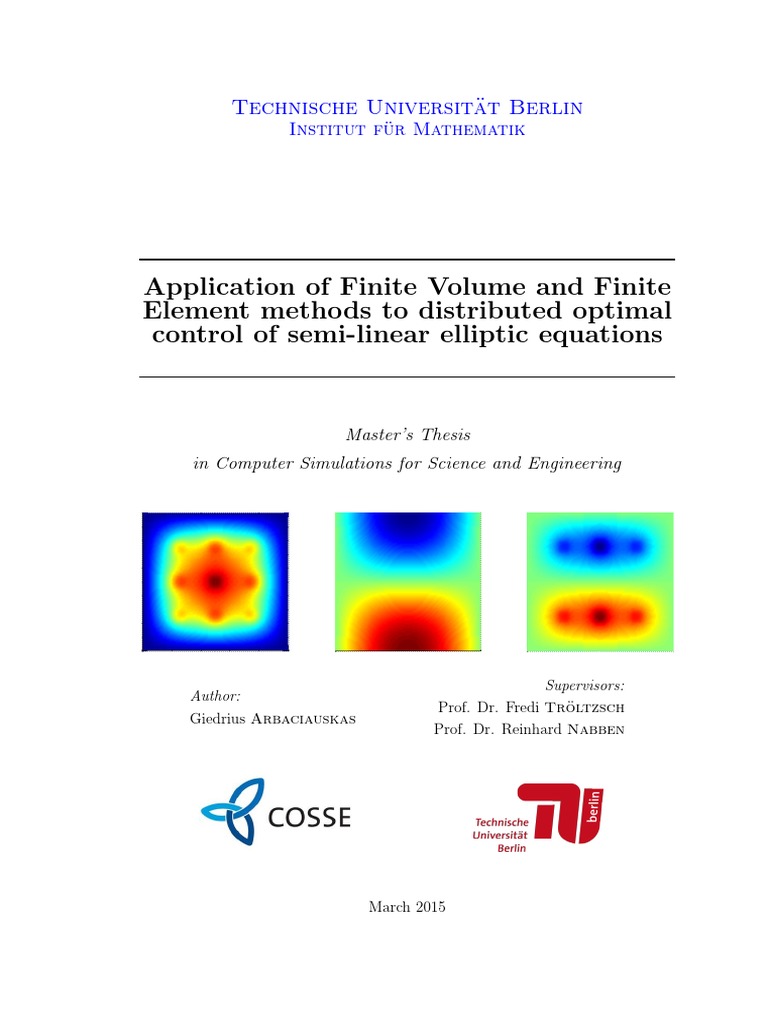 G Arbaciauskas MasterThesis | PDF | Partial Differential Equation | Finite Element Method