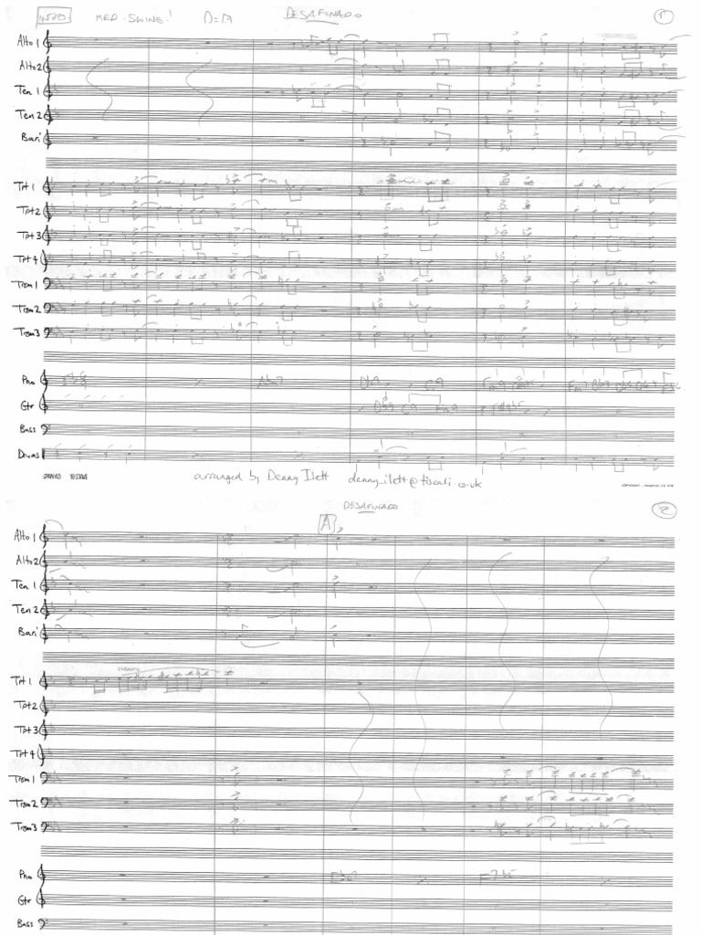 Desafinado Big Band Score | PDF