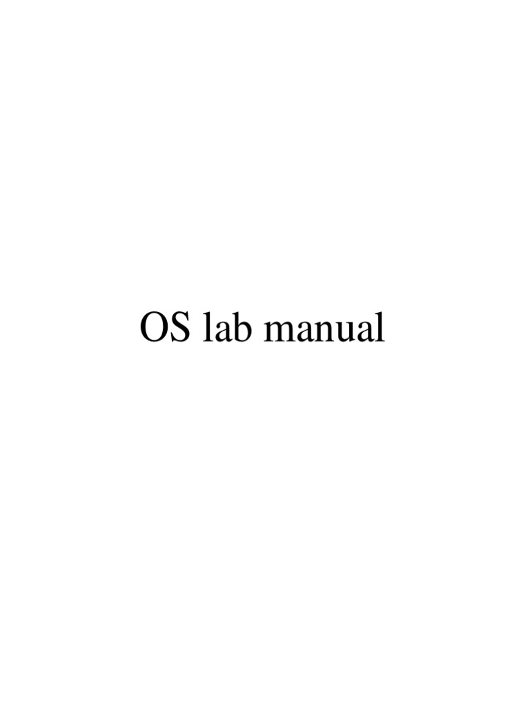 Operating System Lab Manual R18 JNTUH | PDF | Operating System ... Operating System Lab Manual R18 JNTUH | PDF | Operating System ...